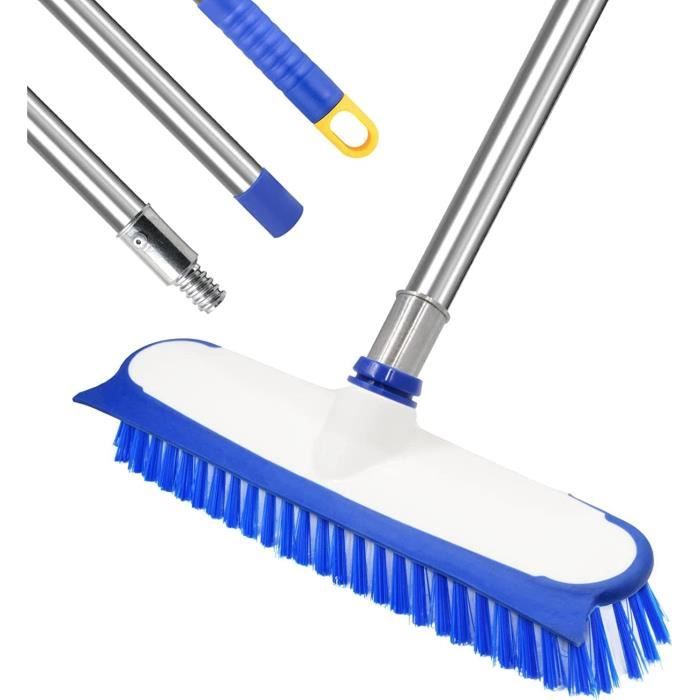 Brosse à Récurer Les Sols avec Manche Long, 140cm Poils Rigides Brosse ...