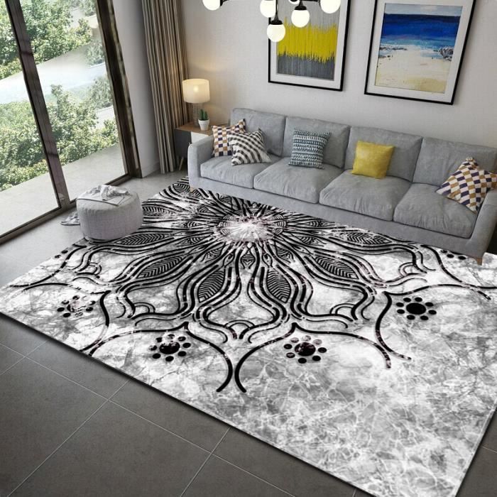 Tapis de sol décoratif Style Mandala - SRC-10105 - Coloré et Floral ...