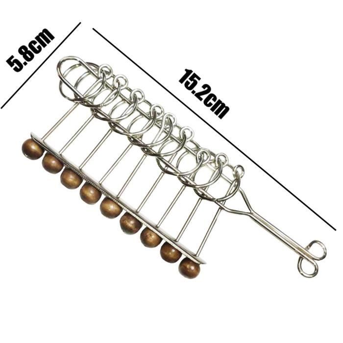 9 anneaux - Puzzle En Métal Montessori, Fil Métallique, Qi, Casse-tête ...