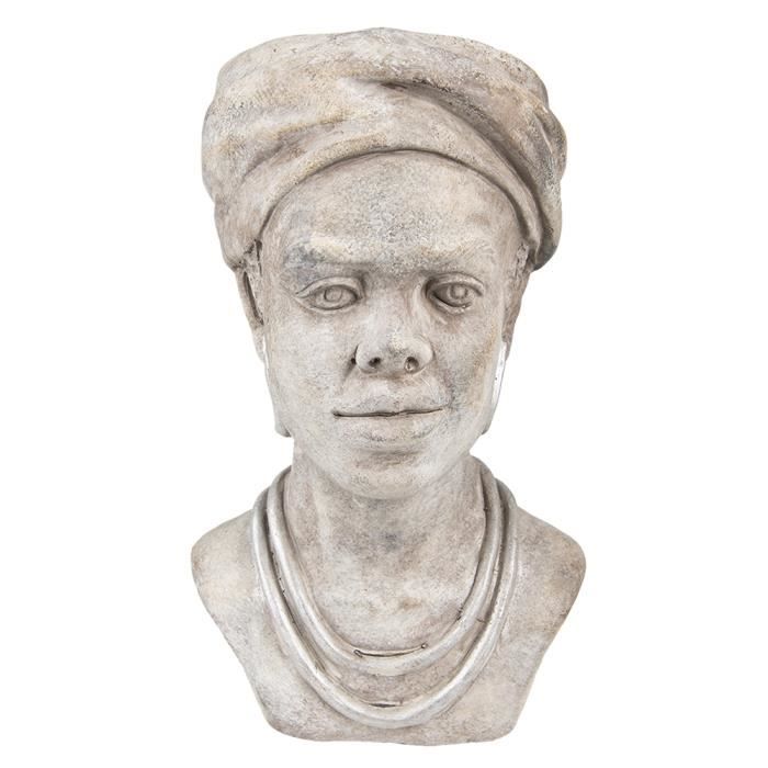 Pot de fleurs - CLAYRE & EEF - 17x16x27 cm - Beige - Pierre - Intérieur ...