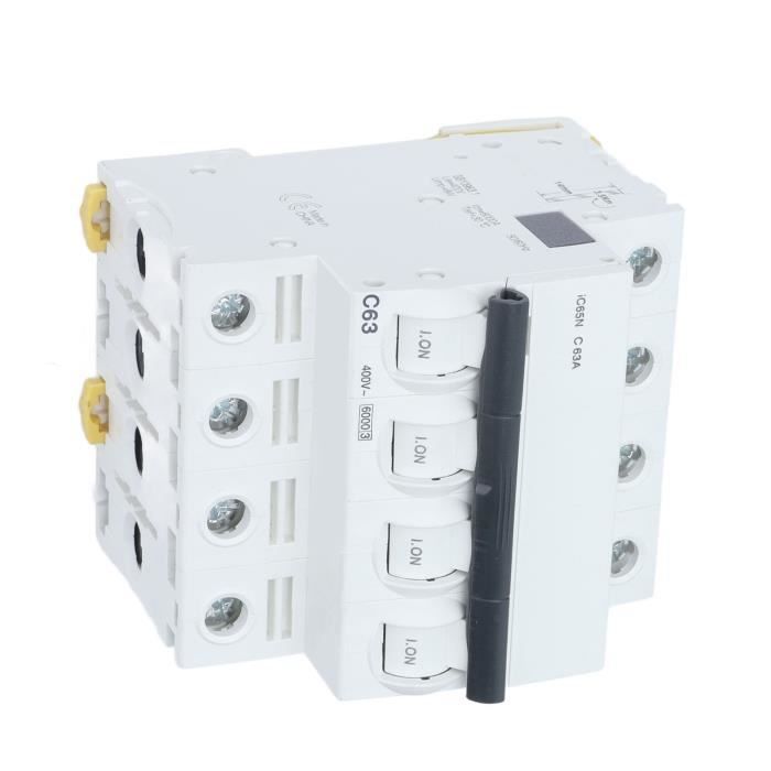 EJ.life Mini disjoncteur C.A. 400V 63A de bâti de rail DIN de basse ...