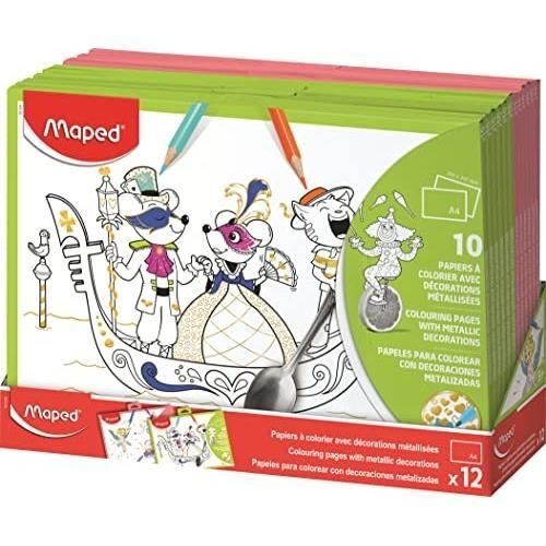 Papier à Peindre - MAPED - Activités de Coloriage - Motifs Décoratifs ...