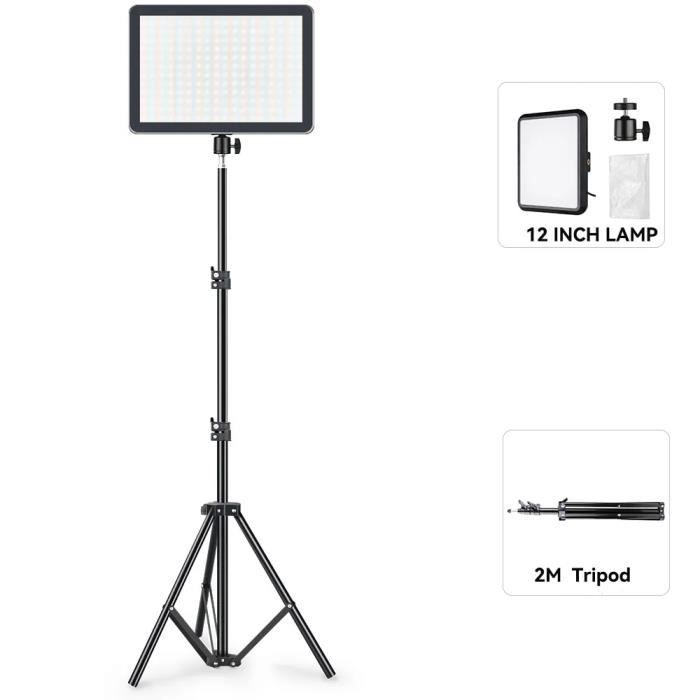 Lampe esclave-flash,Lumière vidéo LED à intensité variable pour la ...