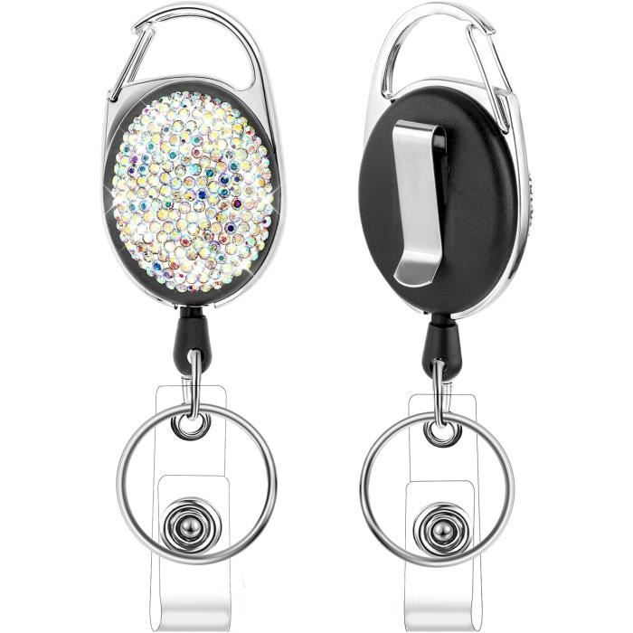 Enrouleur de Badge Rétractable Avec Cordon en Kevlar de 61 cm – Porte ...