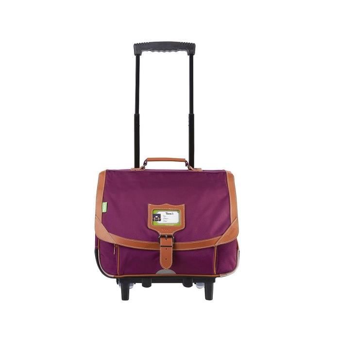 Tann's - Cartable à roulettes 38cm Les Incontournables (42114) prune ...