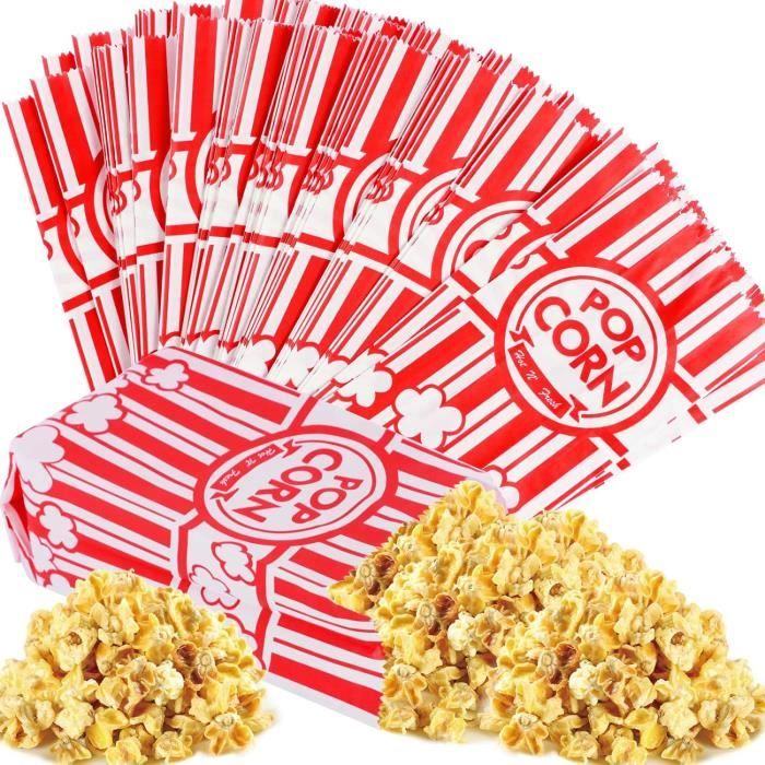 100Pcs Popcorn Boîte De Capacité Popcorn Container Portable Polable Pop ...