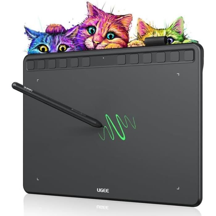 S1060 Tablette Graphique, Tablette De Dessin Numérique 10 X 6,27 Pouces ...