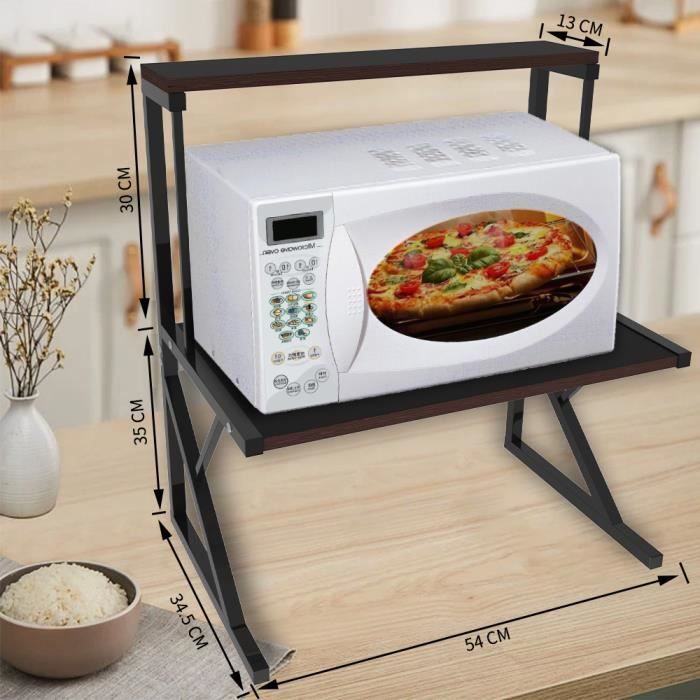 MENGDA Étagère pour Micro-Ondes, Design Moderne,Structure en métal avec ...
