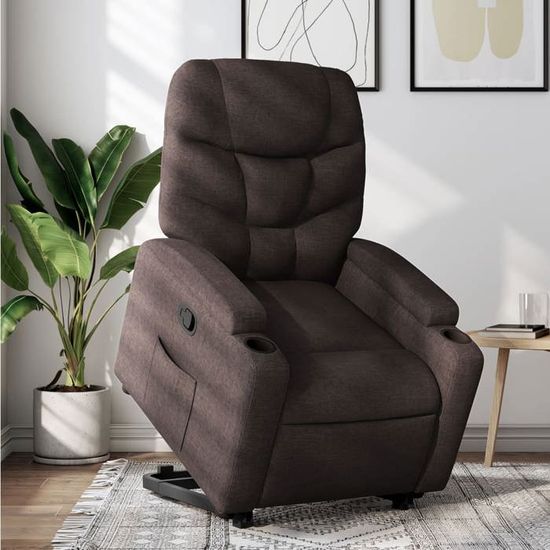 BONNIE®（Brun）Fauteuil releveur - dossier inclinable/135 degrés - marron ...