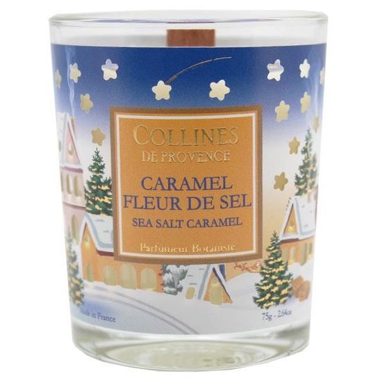 Collines de Provence Bougie Parfumée Caramel Fleur de Sel 75g ...
