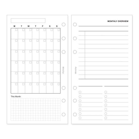 Feuillet mobile,papiers de remplissage personnels pour classeur à 6 ...