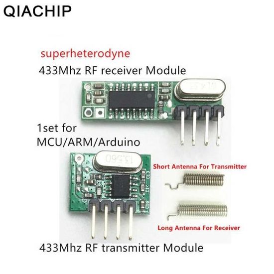 433 mhz RF Émetteur et Récepteur Superhétérodyne DEMANDER 433 mhz ...