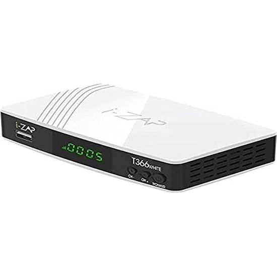 Décodeur numérique terrestre HD ICAN T366-WHITE-DVBT2 - USB, HDMI, 5 ...