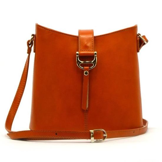 Sac - VERA PELLE - VP122L - Orange - Cuir - Femme/Adulte Orange ...