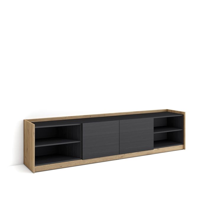 Meuble TV, Banc Télé, Grand espace de Rangement, 207x37x50cm, Pour les ...