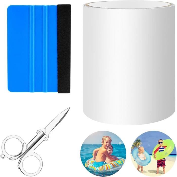 Ruban Adhésif Étanche, Kit de Réparation Piscine, 10 cm x 200 cm Ruban ...