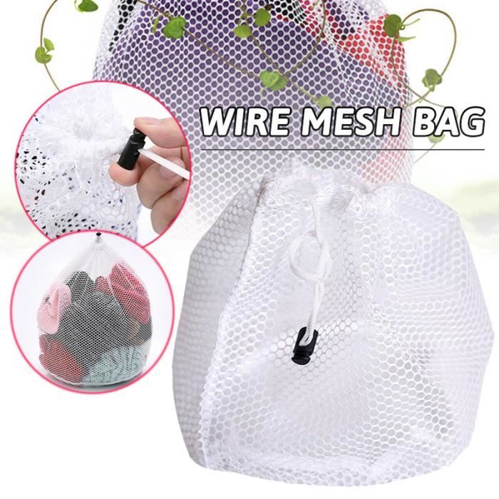 Sacs en filet à mailles réutilisables pour Machine à laver,grands sacs ...