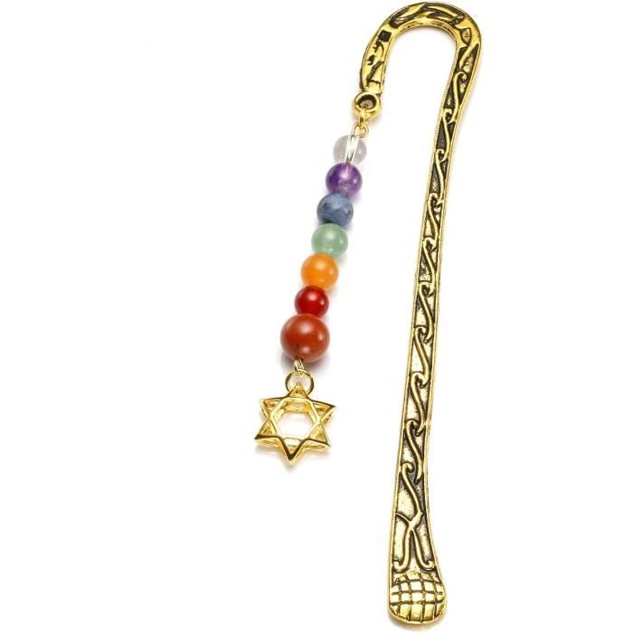 Signet Livre Marque Page Bookmark Rétro Doré Antique en Métal avec ...