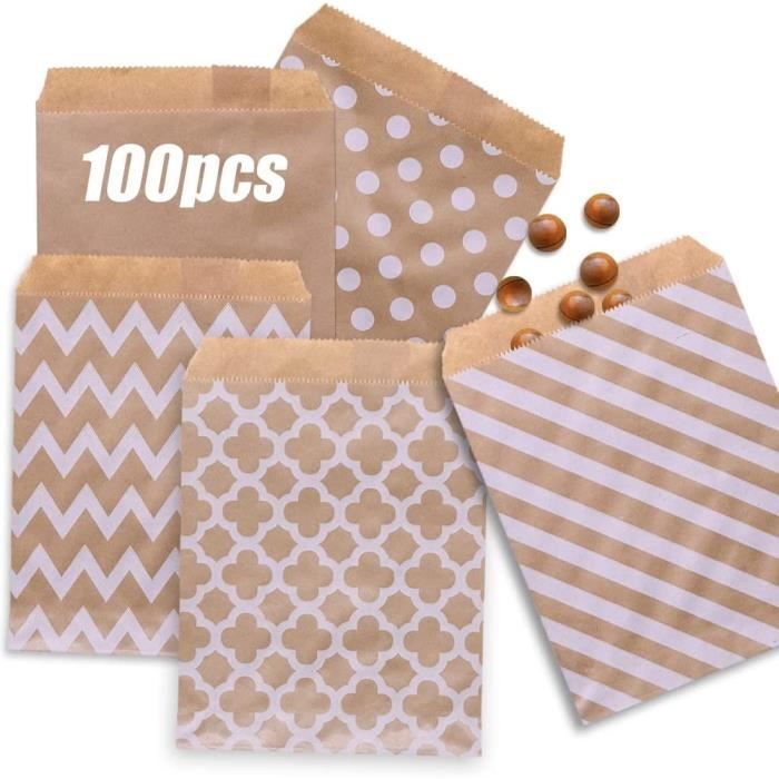Sachet Papier Kraft, Sacs en Papier Kraft, Pochette Cadeau Kraft ...