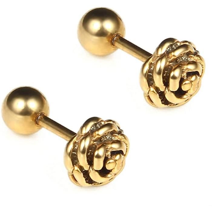 Boucle d'oreille homme en acier inoxydable rose - Aooaz - Vintage 34672 ...