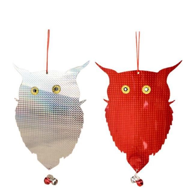 Effaroucheur Oiseaux Repulsif Pigeon Forme d' hibou Réfléchissant ...