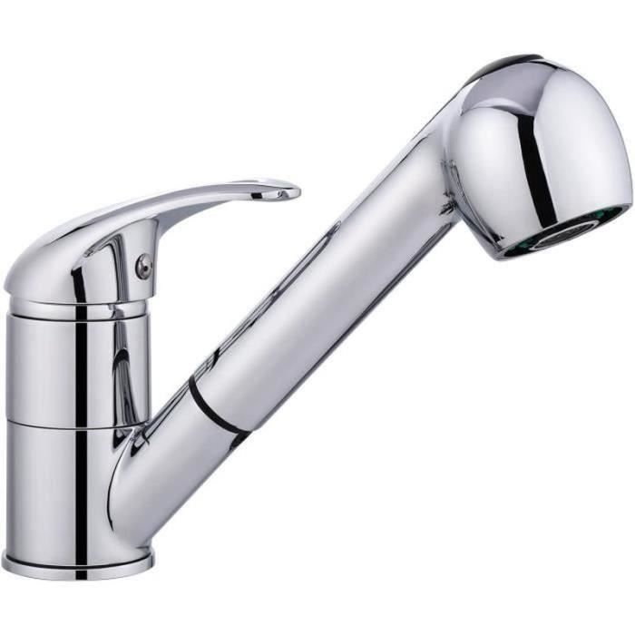 Robinet de Cuisine Mélangeur de Cuisine avec Douchette en Laiton de ...