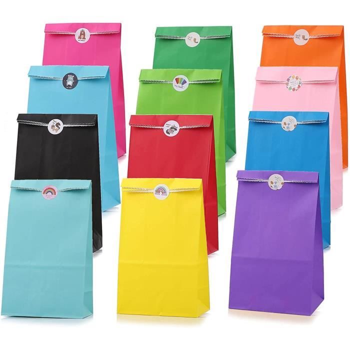 Sacs en papier, sacs de bonbons en papier 24 pièces sacs-cadeaux ...