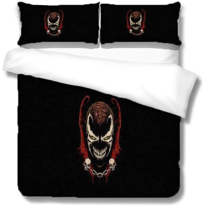 Venom Parure de lit Marvel pour adolescents et enfants, 3 pièces , 1 ...