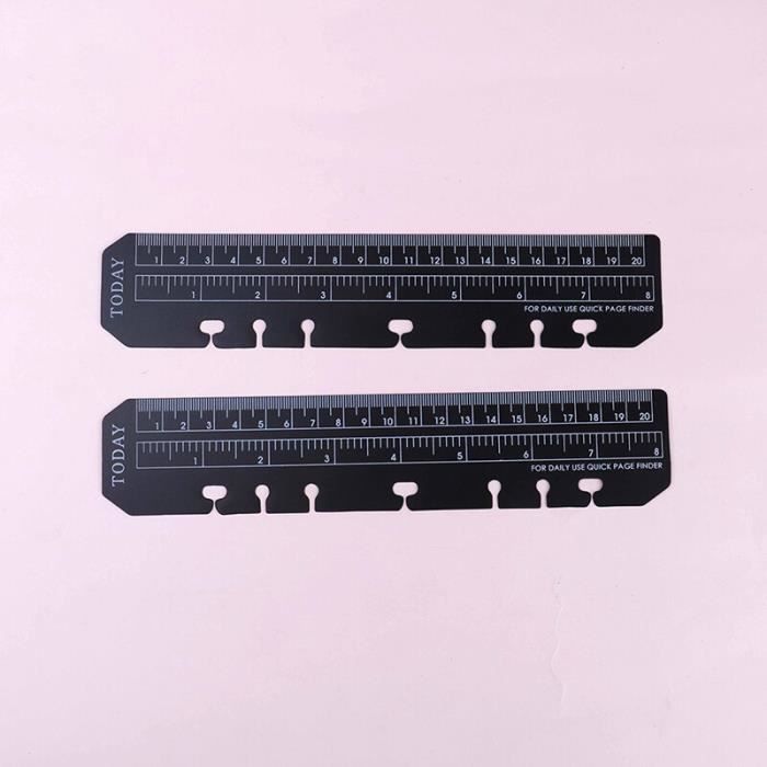 Regle - equerre,2PCS fine bureau école l'indice règle signet cahiers ...
