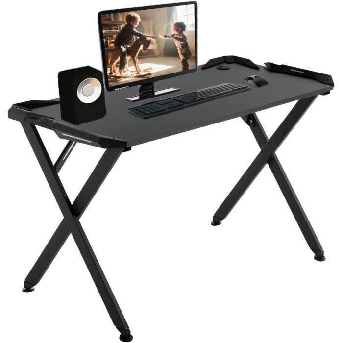 Anfun Gaming Table Desk PC Table d'ordinateur ergonomique Table de jeu ...