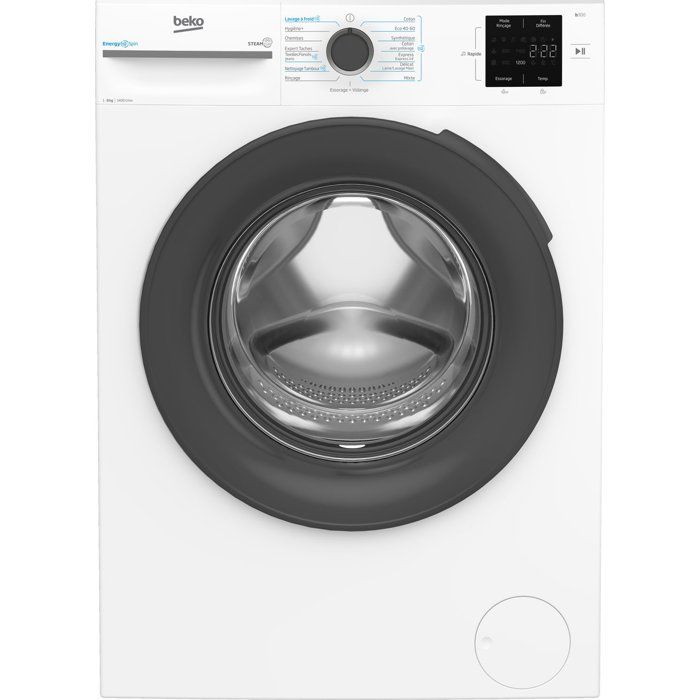 Lave-linge hublot BEKO BMEDWFT38411 - 8 kg - Induction - L60cm - 1400 ...
