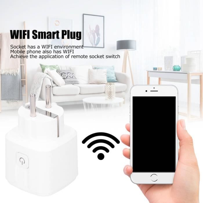 Passiont© 16A Smart Socket WIFI Prise de contrôle à distance sans fil ...