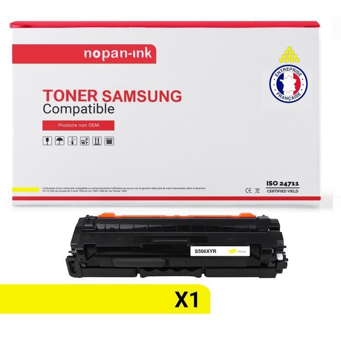 NOPAN-INK -- x1 Toner SAMSUNG CLT-Y506L ELS compatible Samsung CLP 680 ...