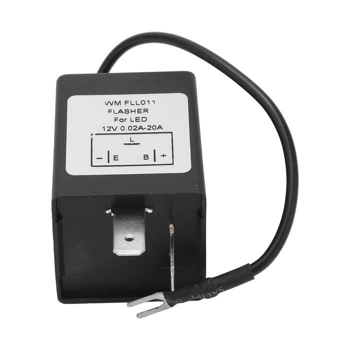 Qiilu Relais de clignotant de signal Relais de clignotant LED 2 broches ...