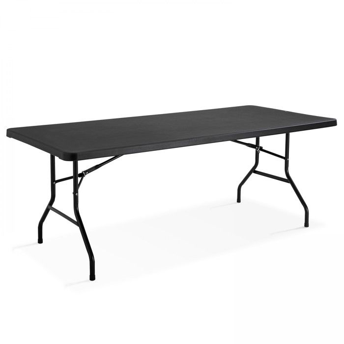 Table de réception pliante noire 183 cm - Cdiscount Jardin