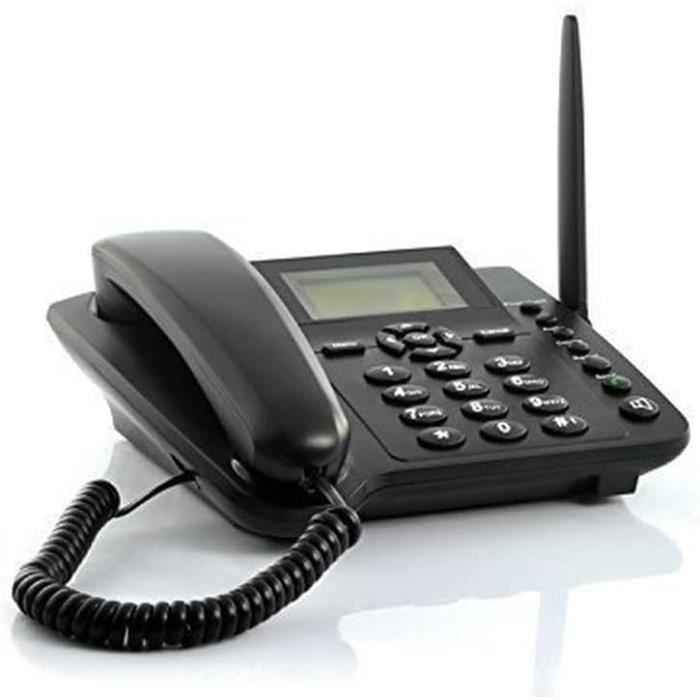Téléphone Fixe Gsm 2G (Ecran: 2,4 Pouces-Simple Sim)[J1752] - Cdiscount ...