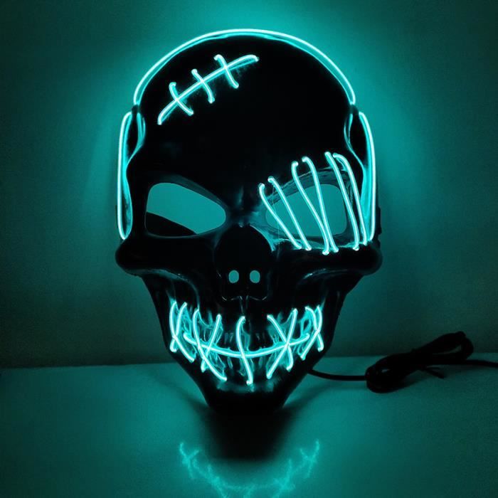 THOTCOC Masque decoratif,Masque de crâne lumineux, masque de pirate ...