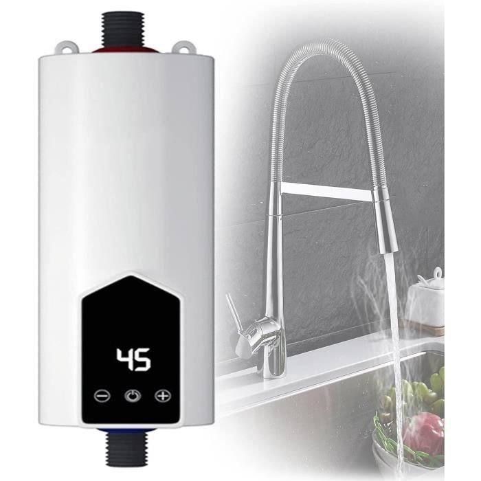 Mini Chauffe-Eau Électrique,3500W-5500W,Ipx4 Étanche À Chauffage Rapide, Chauffe-Eau Instantané ...