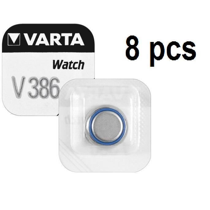 VARTA Lot de 8 Piles V386 - Pile-bouton pour montre pile montre ...