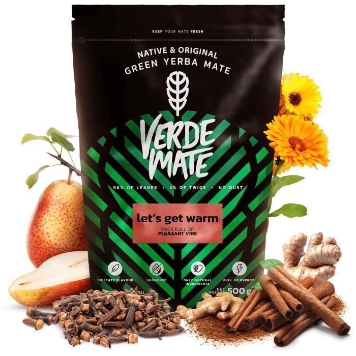 Yerba Mate Verde Mate Let's Get Warm - Birne Zimt - Maté Fruité - Vert ...