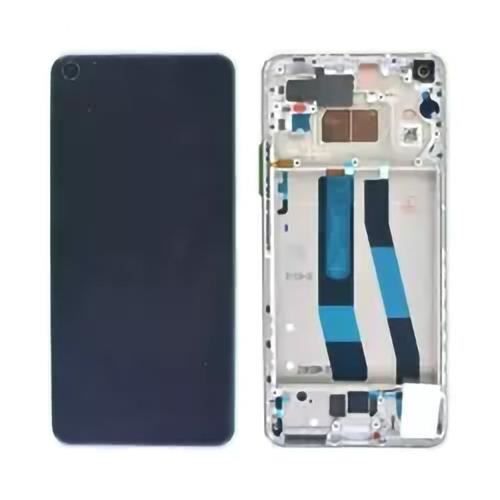 Original Ecran LCD & Vitre tactile Blanc Flocon Assemblés Sur Châssis Pour Xiaomi 11 Lite 5G NE ...