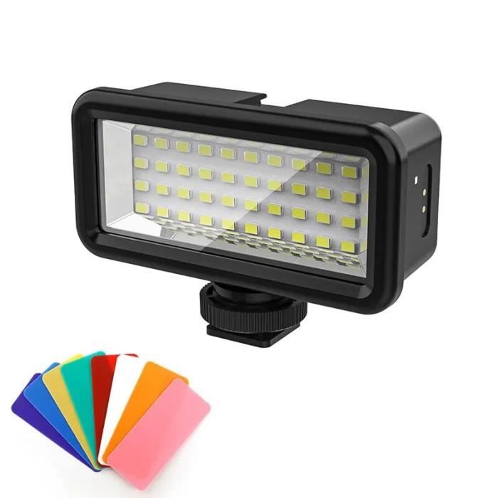 Lampe esclave-flash,KFFTWWX-Mini lampe vidéo LED portable,2500mAh,40m ...