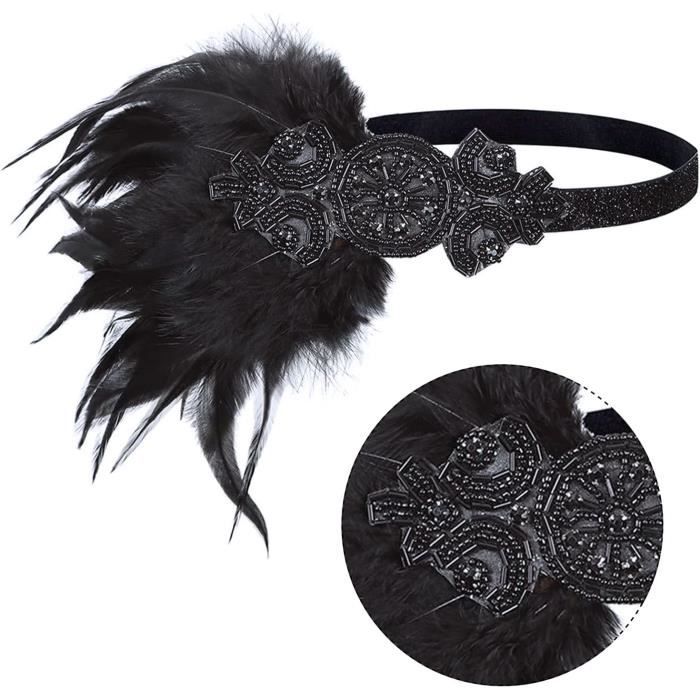 1920S Bandeau De Plumes Pour Femme, Bandeau Gatsby, Bandeau Cheveux ...