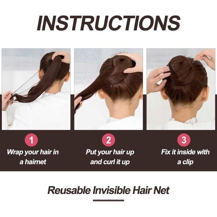 Filet à Cheveux - Non spécifié - 35 pcs - Marron - Élastique ...