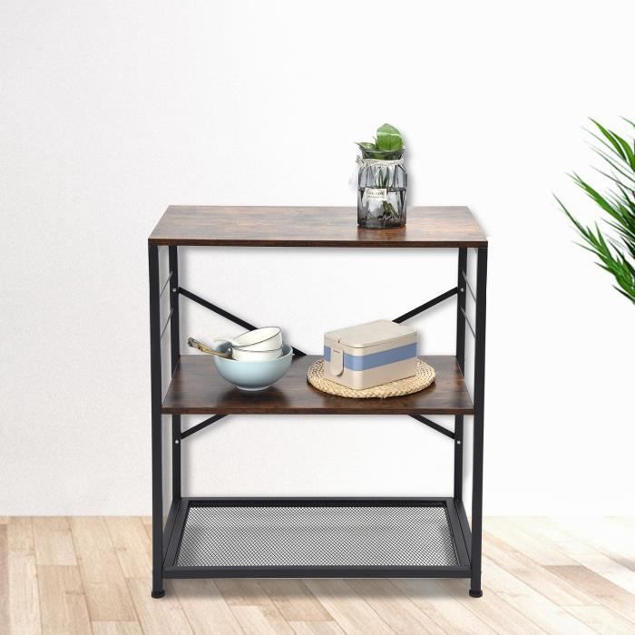 CHN Rangement à 3 niveaux pour micro-ondes Plants Rack pour la cuisine ...