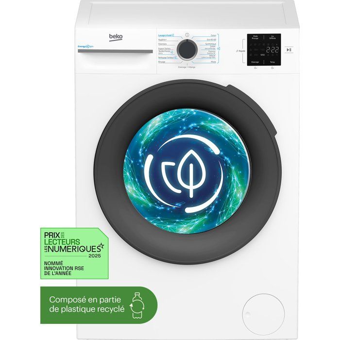 Lave-linge hublot BEKO BMEDWFT38411 - 8 kg - Induction - L60cm - 1400 ...