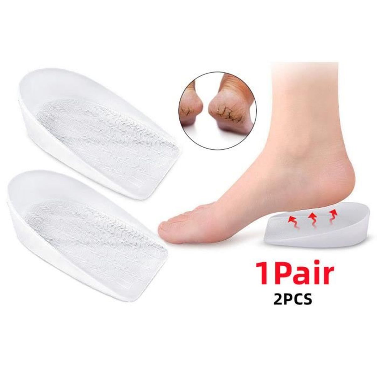 Talonnette,Coussinets de Talon Protection,Hydratante Protège Talons ...