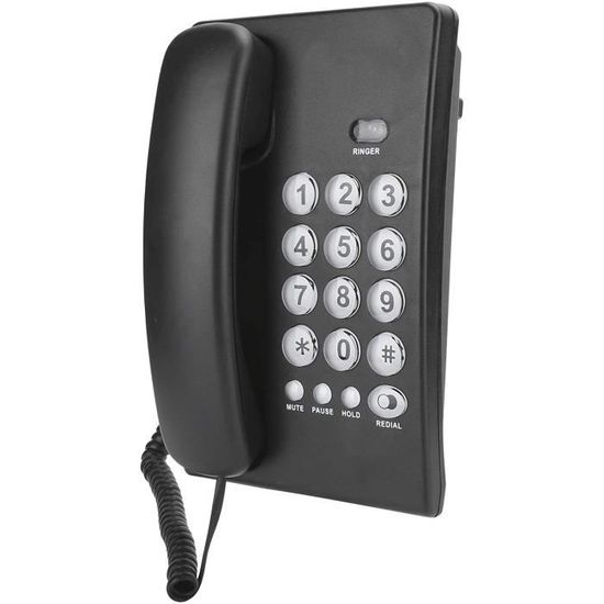KX - Téléphone Fixe Multifonctionnel Universel T504, téléphone Fixe de Bureau avec Fil pour Les ...