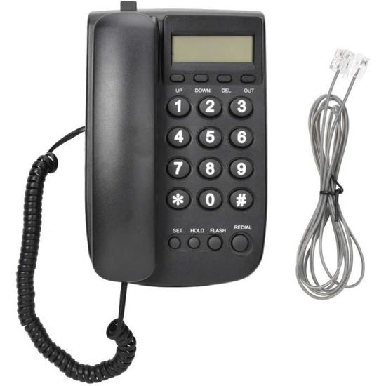 Téléphone Fixe - FSK/DTMF - Bureau/Mural - Fonction Flash - Blanc - Cdiscount Téléphonie