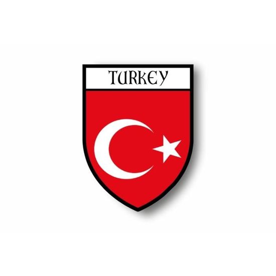 Autocollant sticker voiture moto blason ville drapeau turquie turque ...